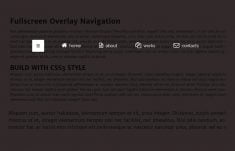 Create Fullscreen Navigation Overlay Style Menu | Codeconvey
