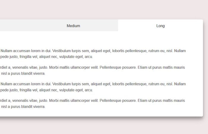 Simple tabs with css