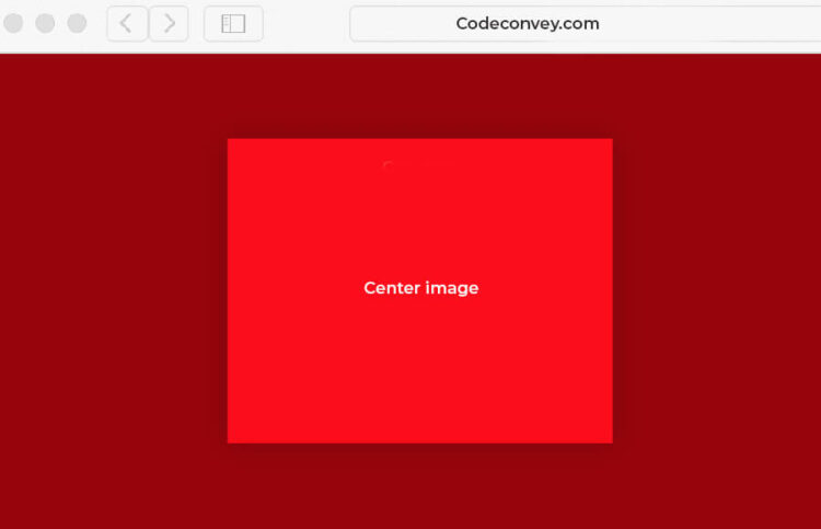 How to Center the Image In CSS | Codeconvey